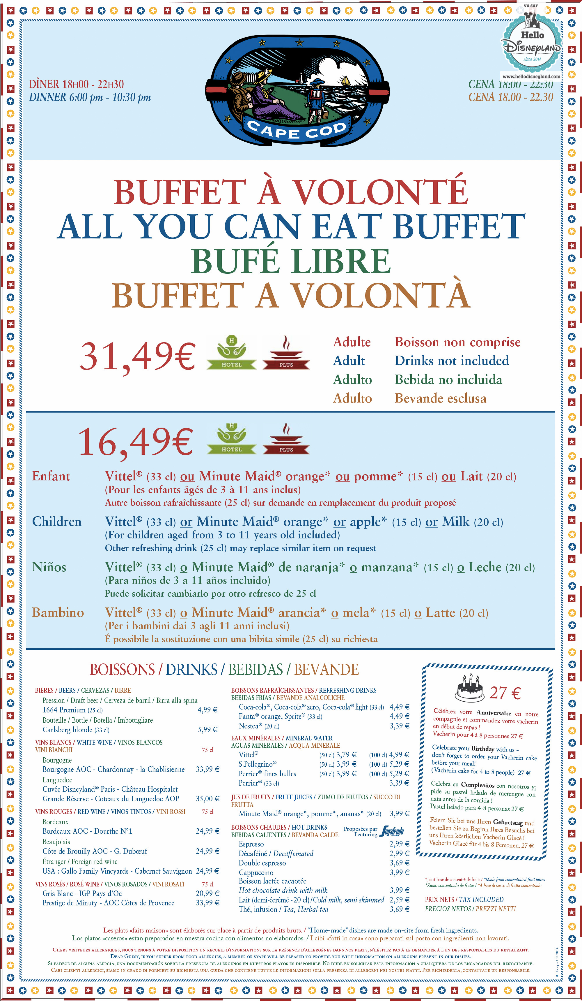 Hello Disneyland : Le blog n°1 sur Disneyland Paris | Cape Cod Cape Cod ...