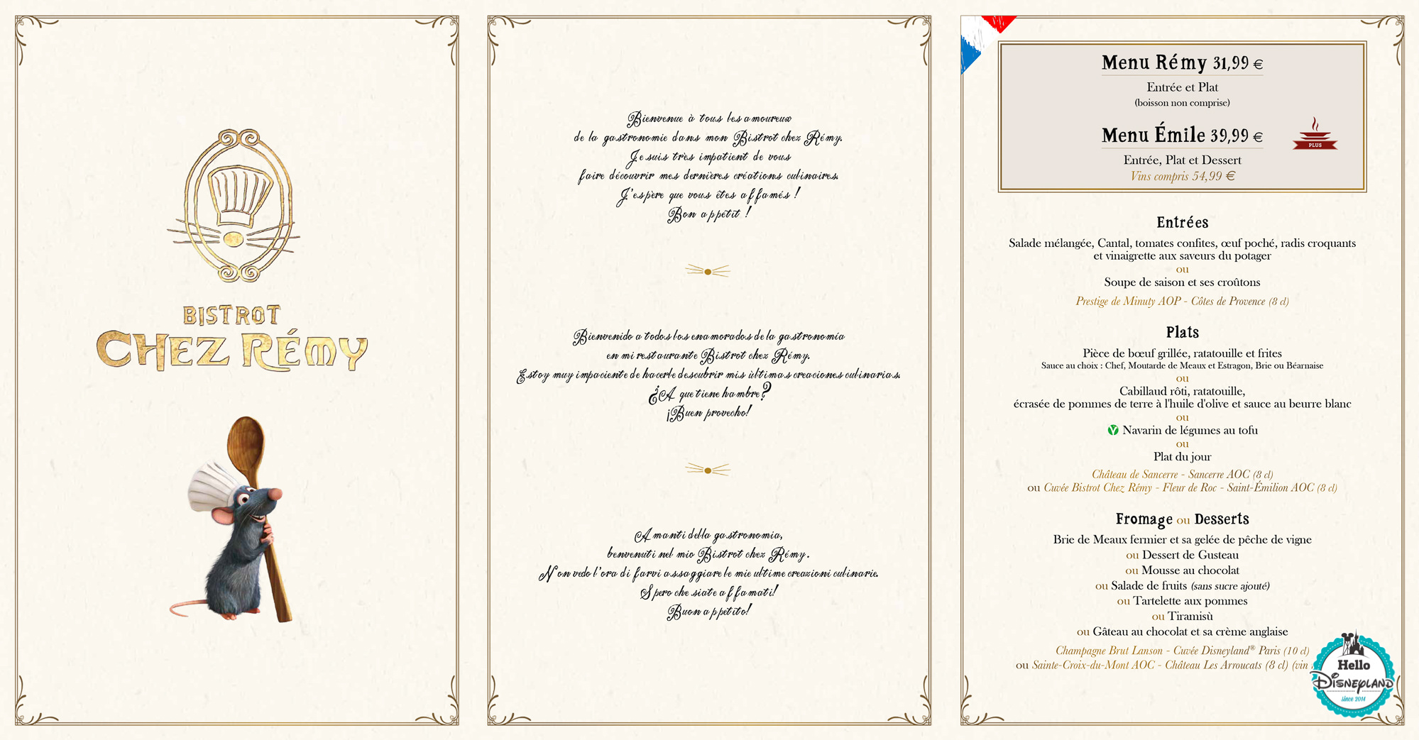 Hello Disneyland : Le blog n°1 sur Disneyland Paris | Bistrot Chez Remy