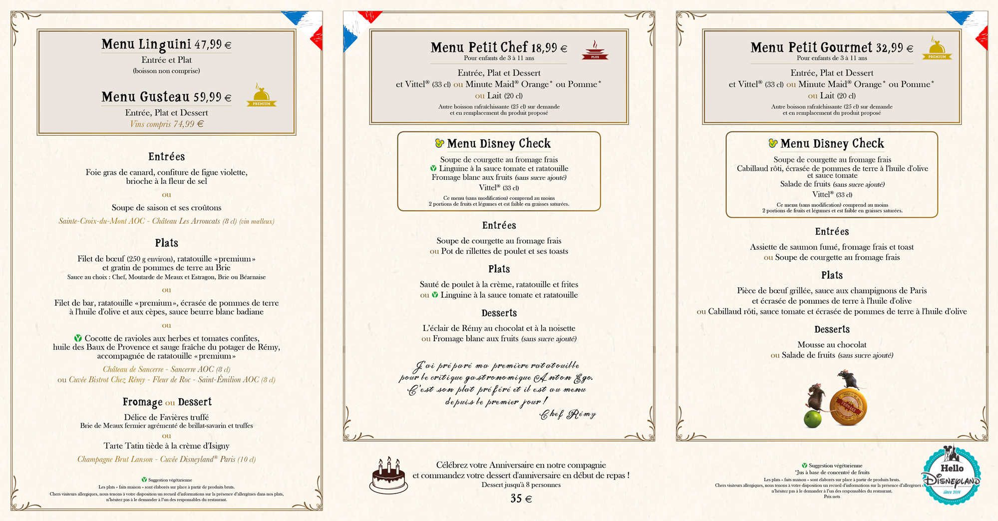 Hello Disneyland : Le blog n°1 sur Disneyland Paris | Bistrot Chez Remy